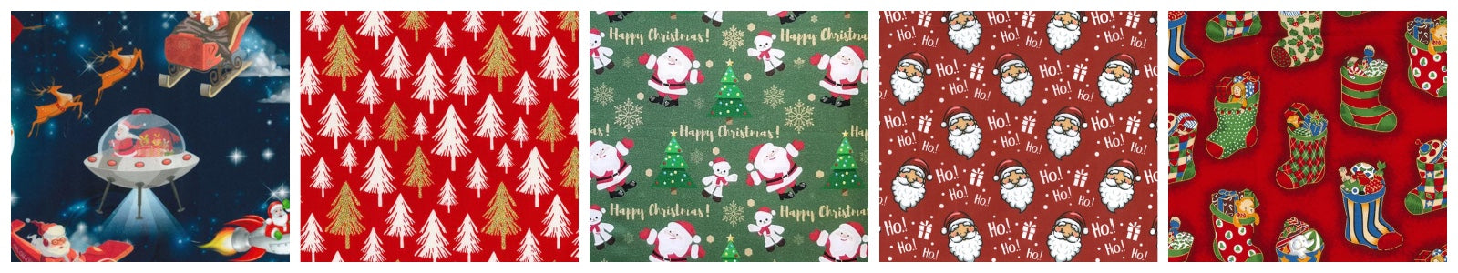 Festive fun & traditional Christmas fabrics for Christmas craft projects