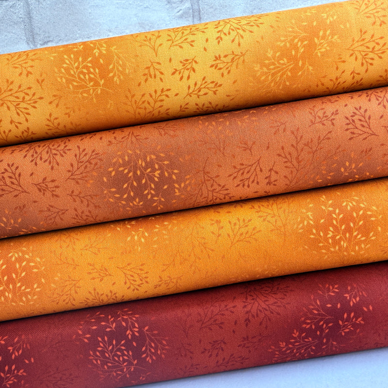 4 Piece Sunrise Bloom & Blend Fat Quarter Bundle 100% Premium Cotton F