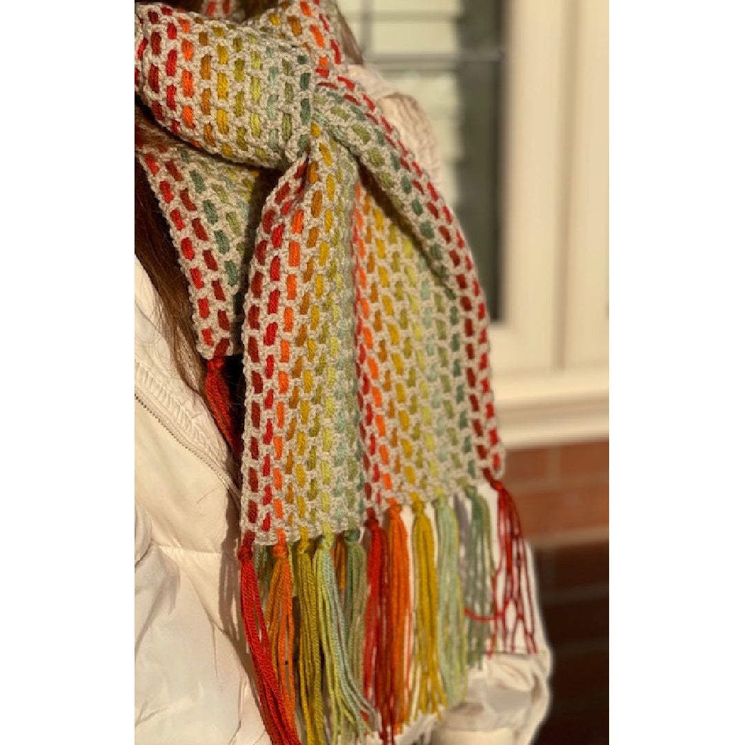 Donna's Autumnal Crochet Scarf Kit including free PDF Pattern