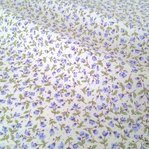 Small print floral fabric 100% cotton poplin, sold per 1/2 Metre from ...